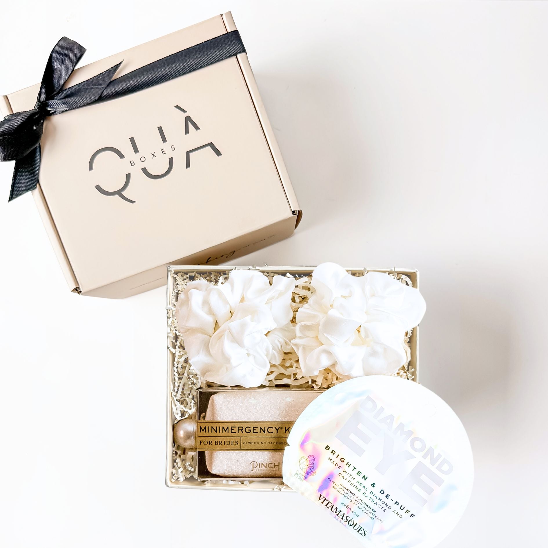 BRIDE QUABOXES Gift Box, Vitamasques // GOLD Eye Gels QUABOXES . – QUA ...